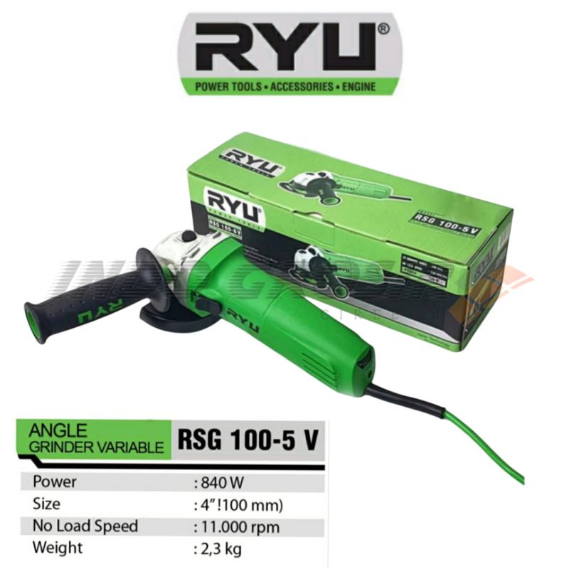 Jual RYU - RSG 100-5V Mesin Gerinda Tangan Variable Speed | Shopee ...