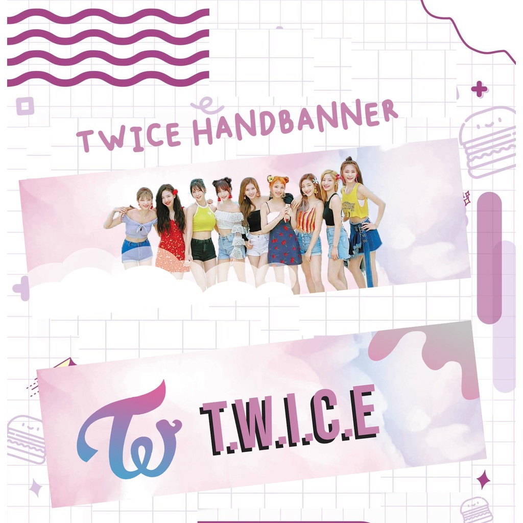 Jual [TWICE] HANDBANNER KPOP I HANDBANNER TWICE I KPOP STUFF TWICE ...