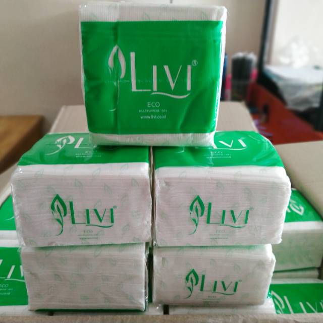 Jual Tissue livi pop up reffil-tissue meja makan 150 sheets 2 ply ...