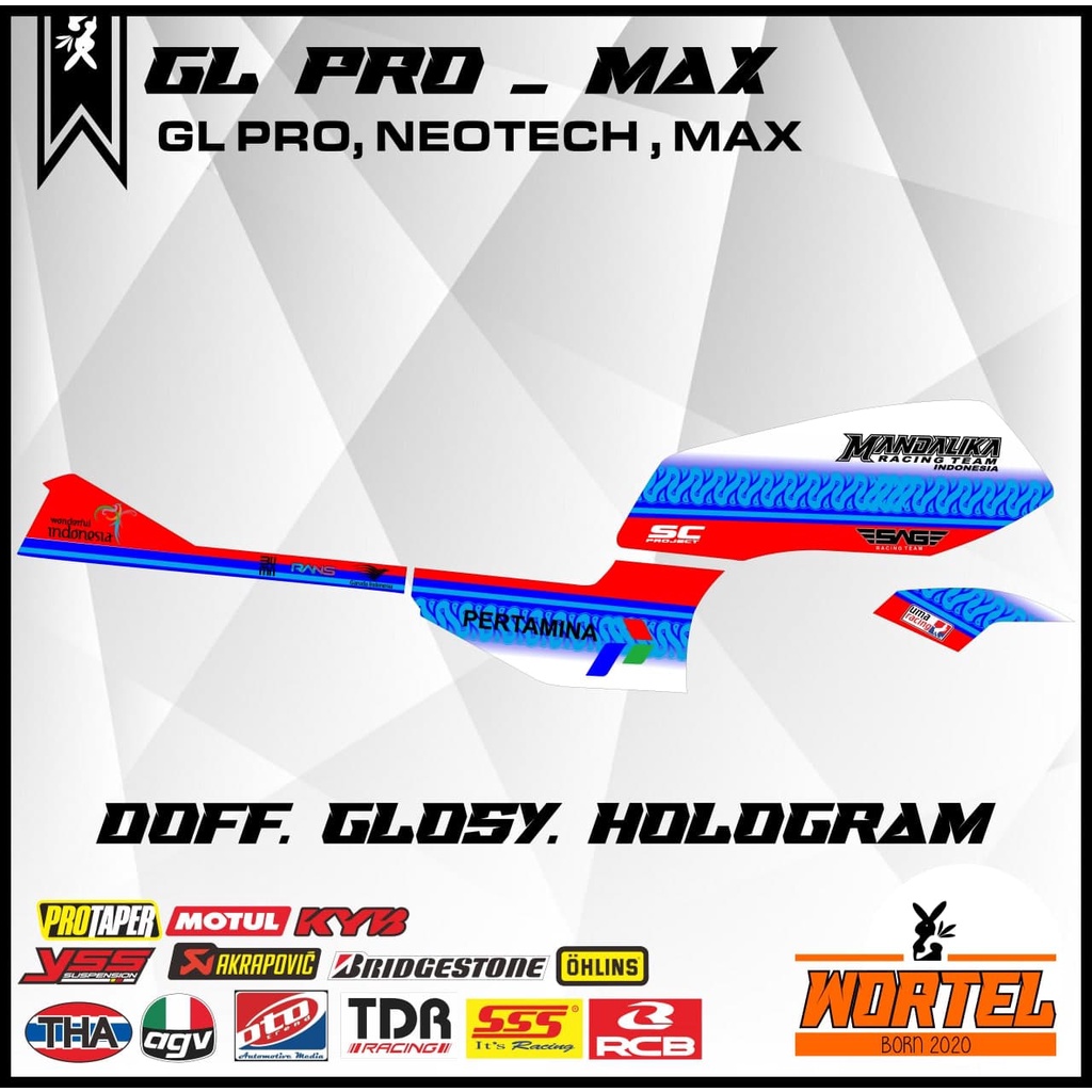 Jual Striping Hologram GL Pro/Max-Stiker Lis Decal Motor GL Pro-Max ...