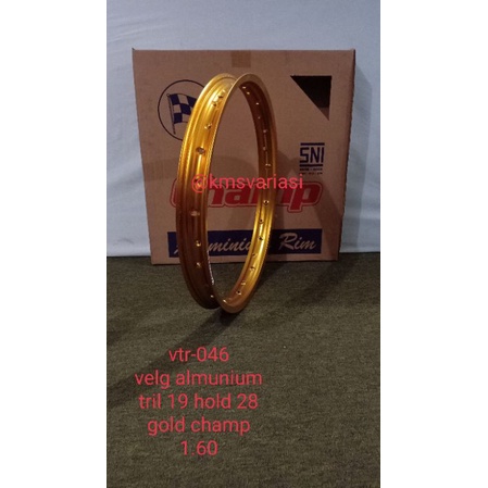 Jual velg champ gold 19x1.60 hold 28 gold champ | Shopee Indonesia