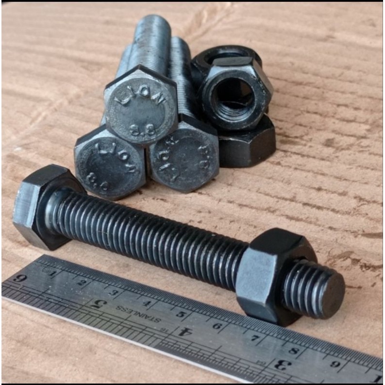 Jual BAUT MUR M14 X 80 PANJANG 8CM KUNCI 22 Full Drat BAJA GRADE 8.8 HTB | Shopee Indonesia