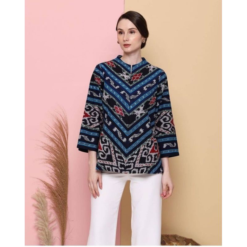 Jual Blouse Tenun -Blus Tenun -Baju Tenun | Shopee Indonesia