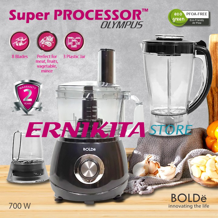 Jual BOLDe SUPER FOOD PROCESSOR OLYMPUS 23 IN 1 - Pengolah Makanan ...