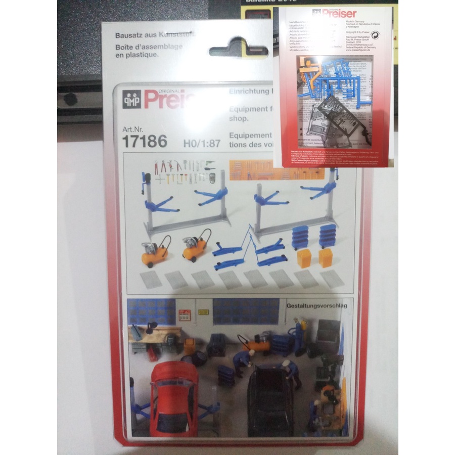 Jual Preiser 17186 alat2 bengkel skala 87 HO Scal | Shopee Indonesia