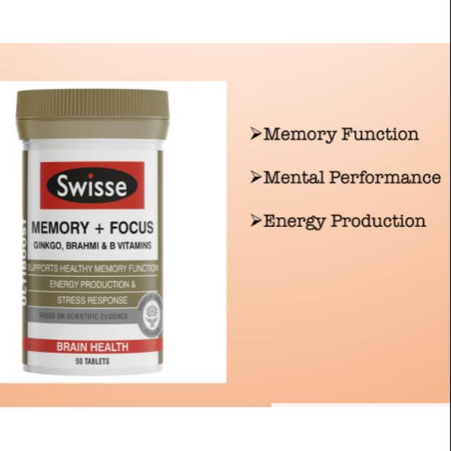 Jual PO Swisse Memory + Focus (50 Tabs) | Shopee Indonesia