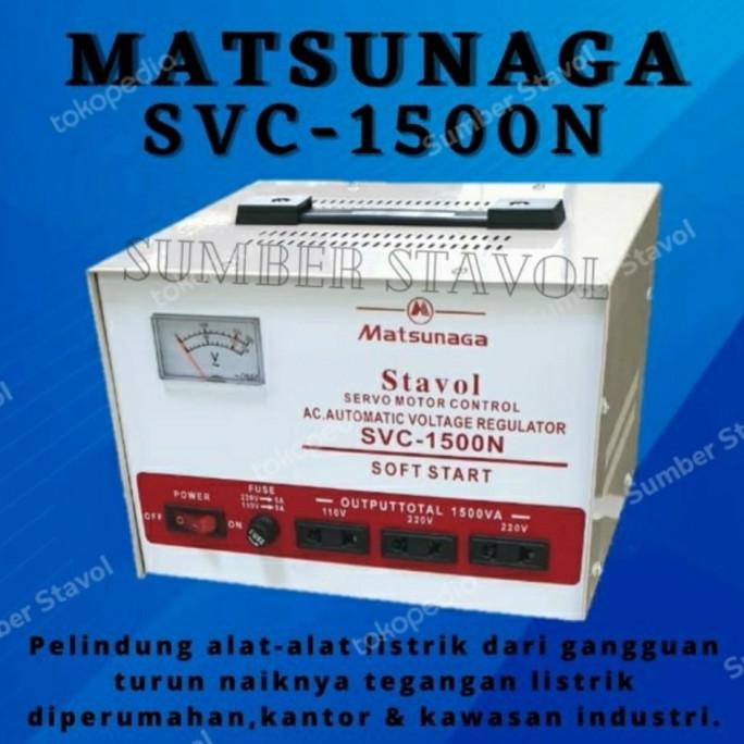 Jual Stavol Stavolt Stabilizer 1500 Watt MATSUNAGA (Servo Motor System) | Shopee Indonesia