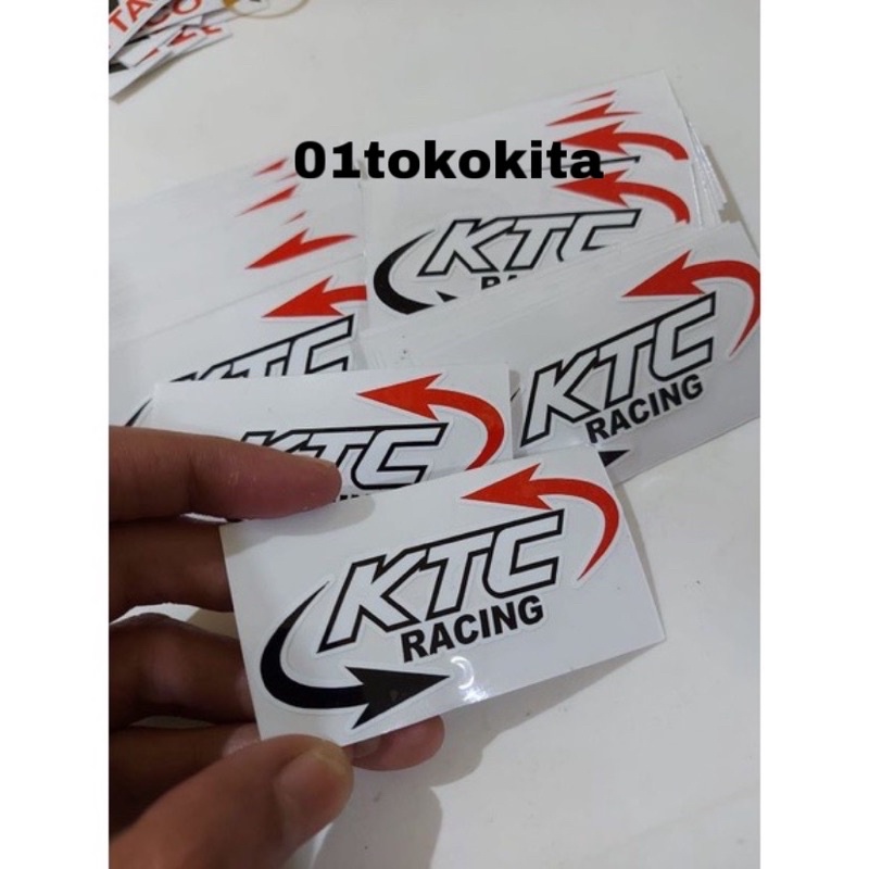 Jual STICKER CUTING KTC RACING STIKER CUTTING HELM LOGO SHOK MOTOR ...