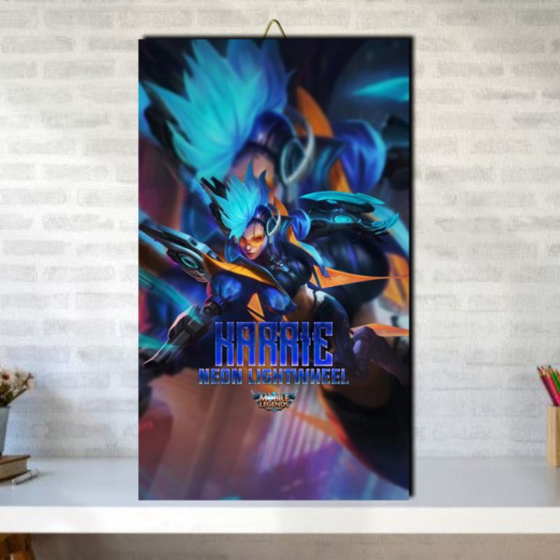 Jual POSTER FRAME KAYU MOBILE LEGEND ALL HERO assasin Marksman Fighter ...