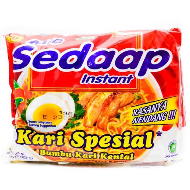 Jual Mie Sedap Kari Special Bumbu Kari Kental 72 gram | Shopee Indonesia