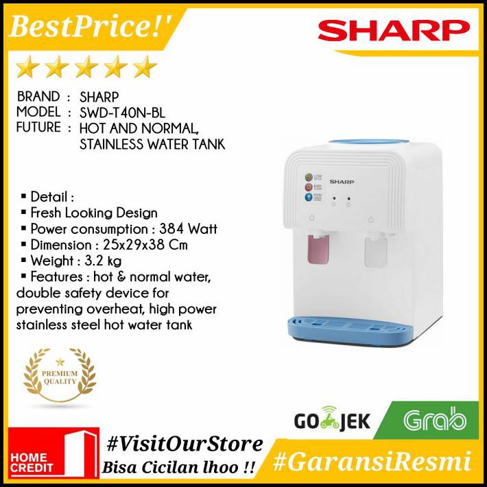 Jual Best Sale Dispenser Galon Atas Sharp Swd-T40N Swd T40N Hot Normal ...