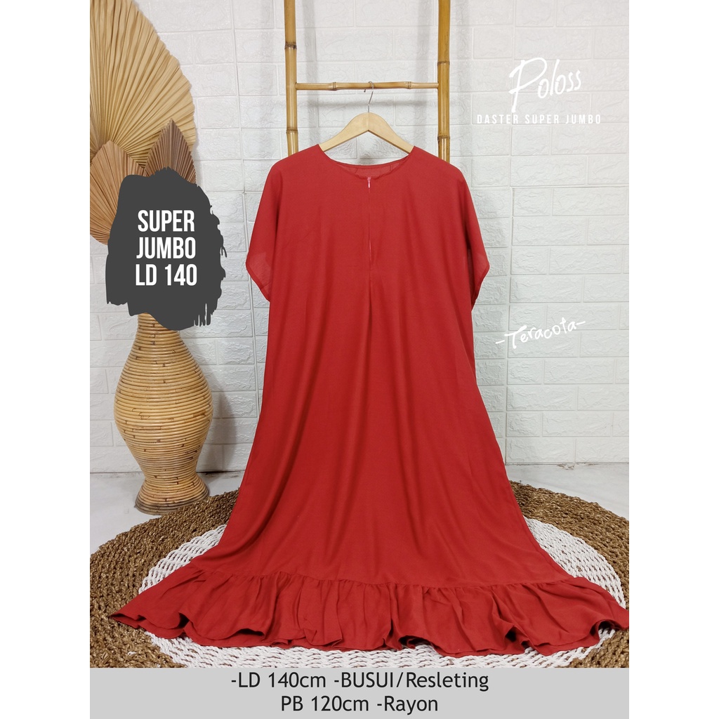 Jual LD 140 Daster Polos SUPER JUMBO Ruffle Rempel Viral BIG SIZE ...