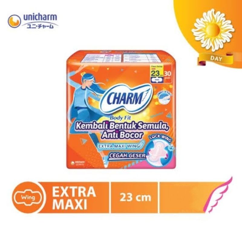 Jual FSFF Pembalut Charm Body Fit Extra Maxi 23cm | Shopee Indonesia