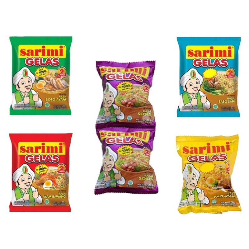 Jual Sarimi Mie Gelas All Variant 30gr (1 Renceng 10 pcs) | Shopee ...