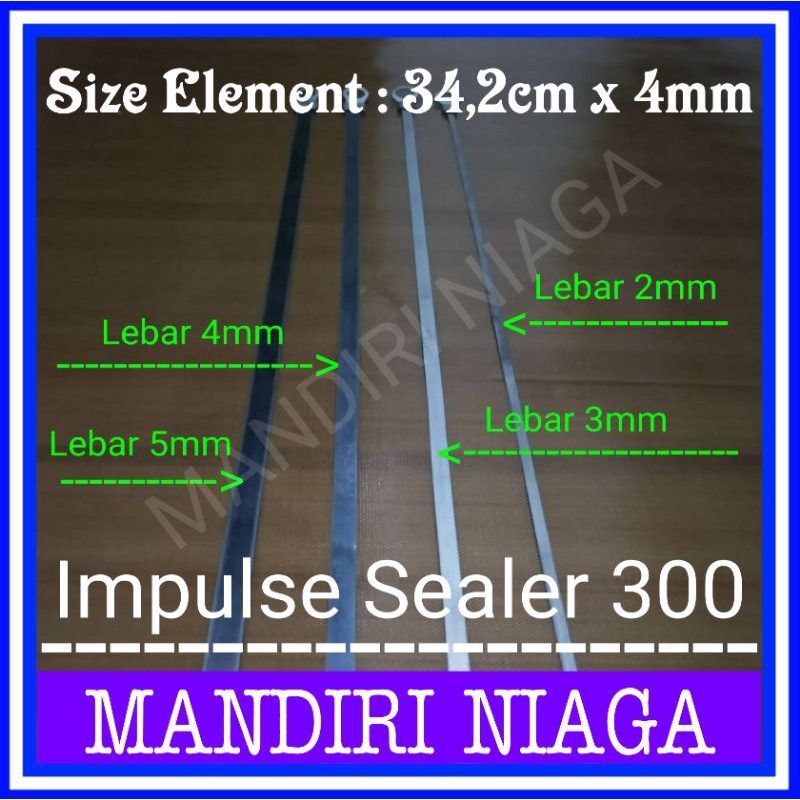 Jual Elemen Impulse Sealer Pres Plastik 30cm x 4mm | Shopee Indonesia