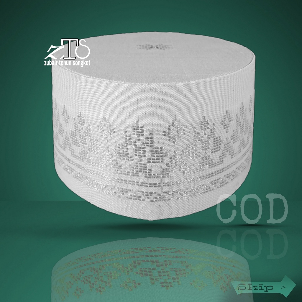 Jual PECI SONGKET DASAR PUTIH SILVER UNTUK KAWINAN ATAR PERNIKAHAN ...
