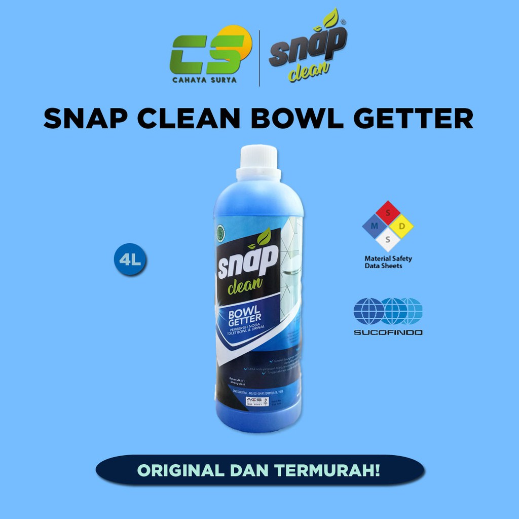 Jual SNAP CLEAN - BOWL GETTER 1L/BOTOL (SABUN CUCI TOILET KERAMIK ...
