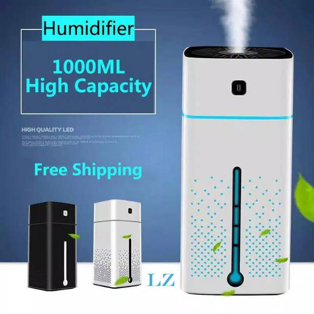 Jual 1000ml Humidifier Diffuser Air Purifier USB Atomizer Ultrasonik ...