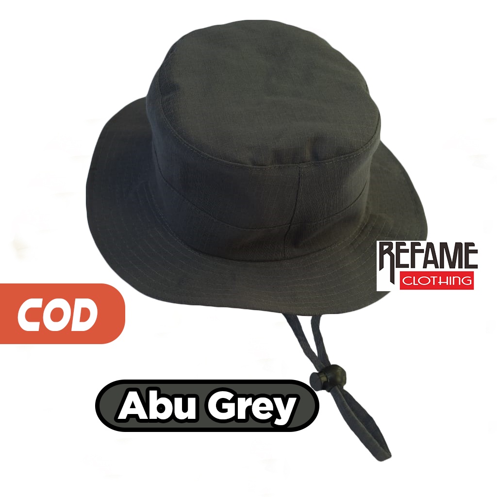 Jual Topi Gunung Rimba Tali Hiking Hutan Camping Hat Tali Hitam Cream ...