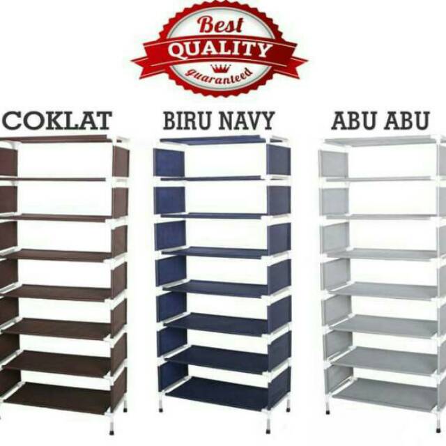 Jual RAK SUSUN 9 RAK 8 TINGKAT RAK PORTABLE BEST KUALITAS RAK BUKU BAJU ...