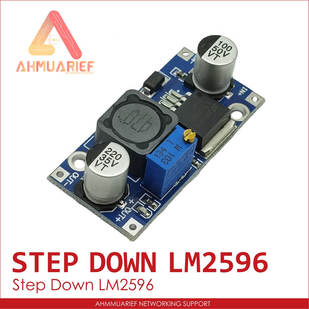 Jual Step Down Power Supply Module Adjustable LM2596 DC to DC Modul ...