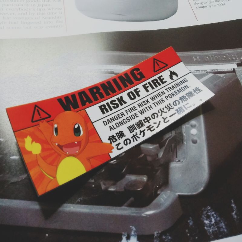 Jual Stiker Warning Pokemon High Voltage Pikachu | Shopee Indonesia