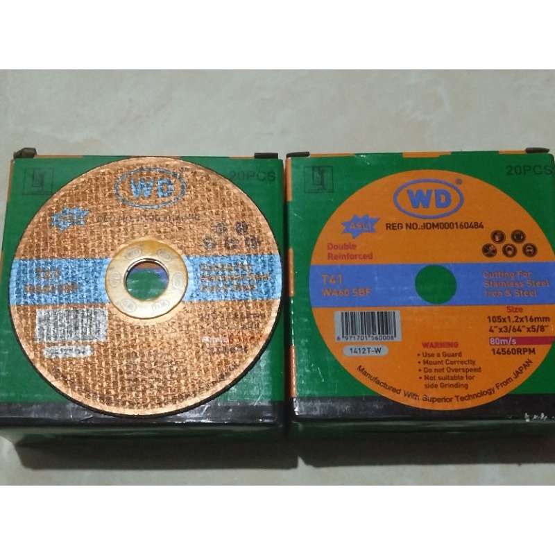 Jual Resibon WD / gurinda potong besi WD / gurinda besi WD 4" | Shopee ...