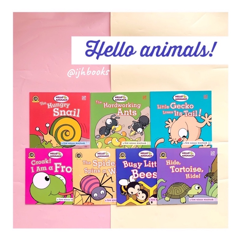 Jual buku cerita anak binatang Hello Animals bahasa inggris | Shopee ...