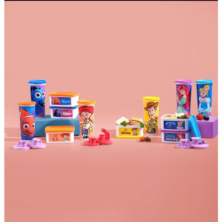 Jual break time set lunch tempat makan bekal tupperware princess toy ...