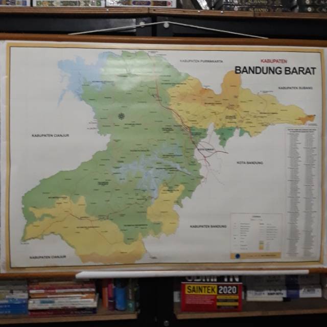 Jual PETA KABUPATEN BANDUNG BARAT BINGKAI | Shopee Indonesia