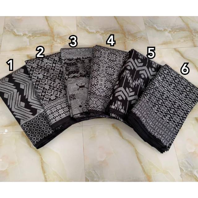 Jual BATIK PRADA SILVER WARNA DASAR HITAM UKURAN PJG 2MTR | Shopee ...