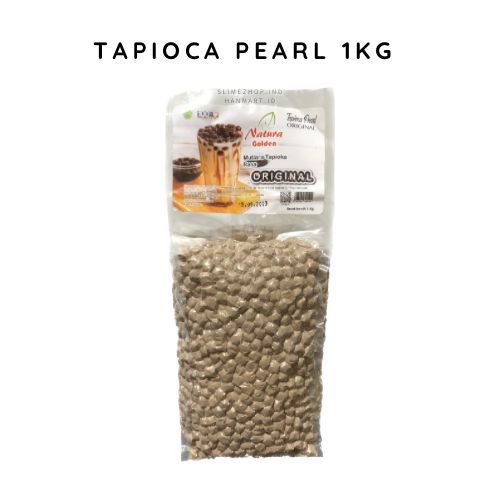 Jual Tapioca Pearl Bubble 1kg/Tapioka Hitam/Black Pearl/ Topping Natura Golden | Shopee Indonesia