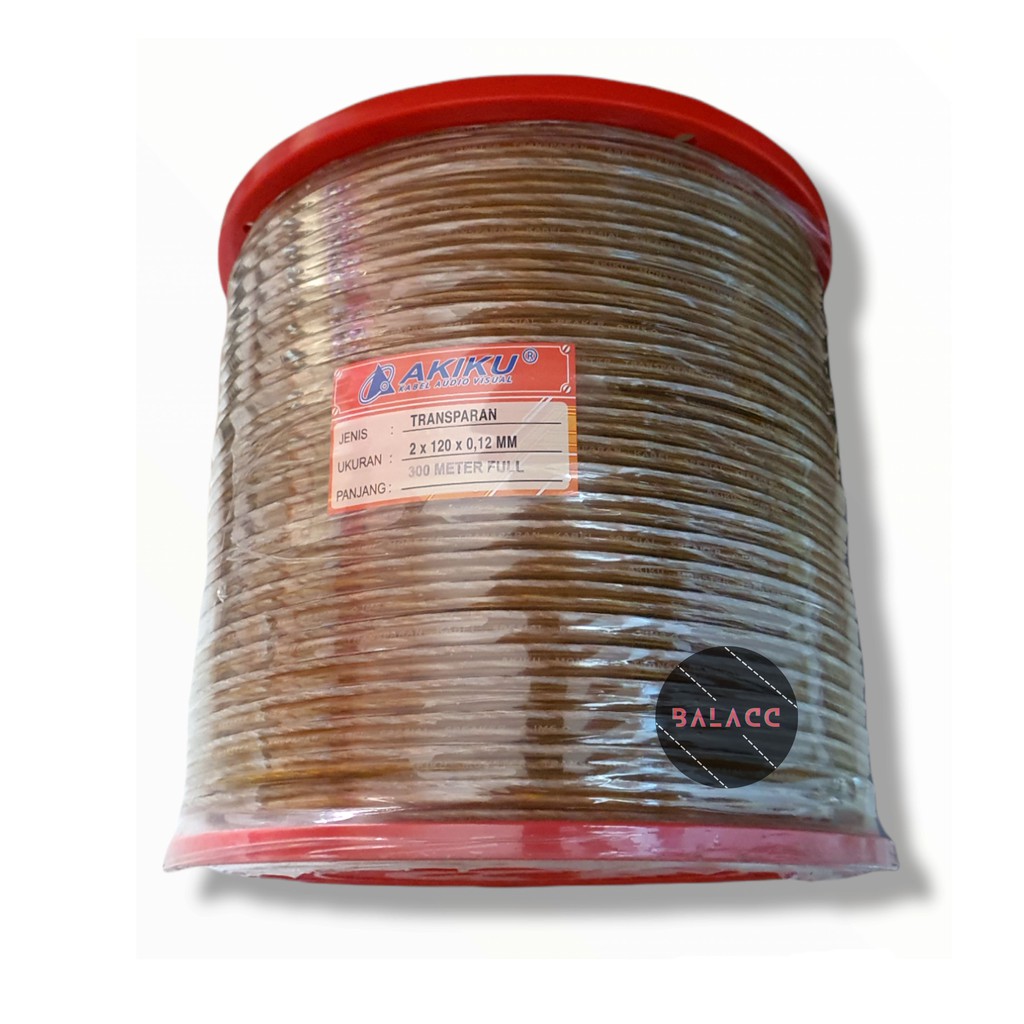 Jual Kabel Monster Kabel Transparan 2x120 Kabel Audio Speaker 300 Meter ...