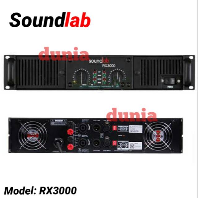 Jual Power Soundlab RX 3000 Original Amplifier RX3000 | Shopee Indonesia