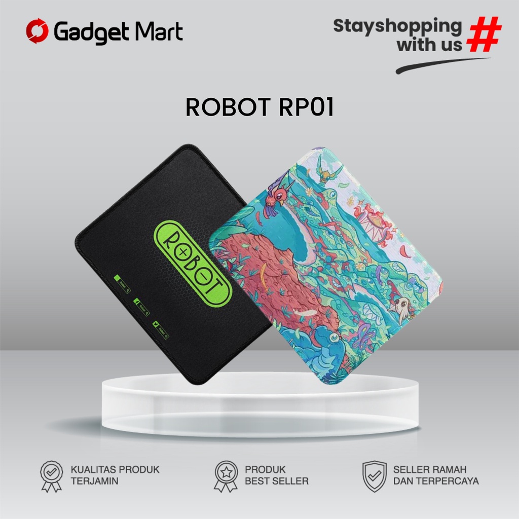 Jual Mousepad ROBOT RP01 Gaming | Shopee Indonesia