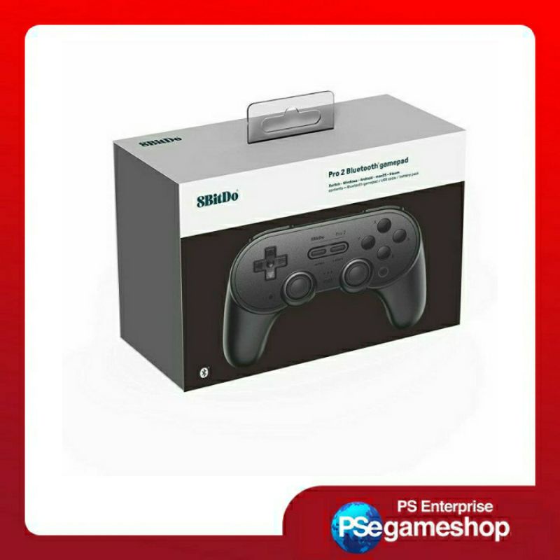 Jual 8Bitdo Pro 2 Bluetooth Controller for Switch Black Edition (Hall ...