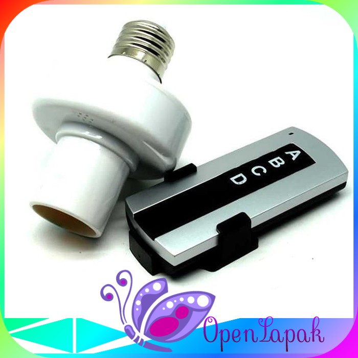 Jual Dudukan Fitting lampu Rumah remote kontrol Socket Bohlam Wireless ...
