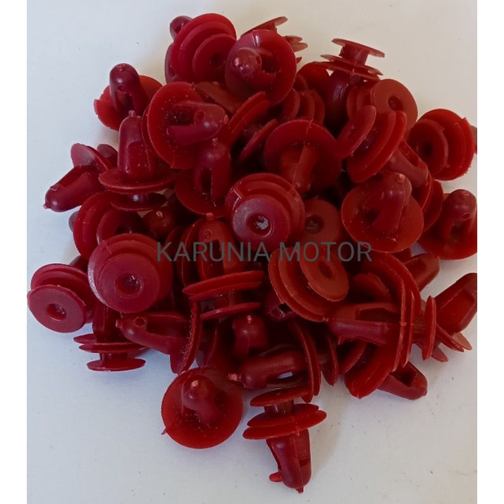 Jual Klip Kancing Baut Door Trim merah universal panel pintu Toyota ...