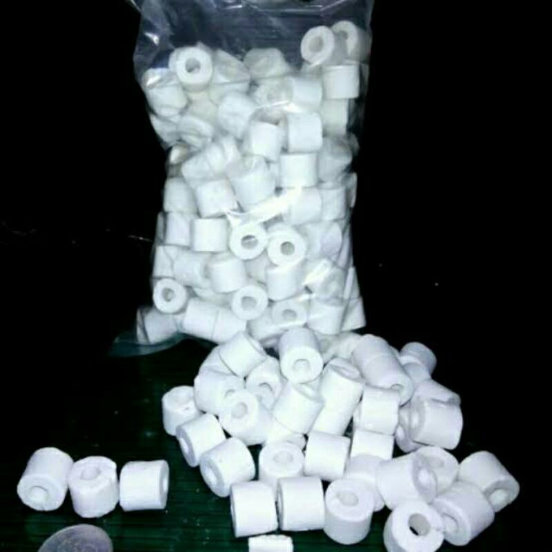 Jual bio ring bioring bio keramik media filter aquarium kolam ikan isi ...