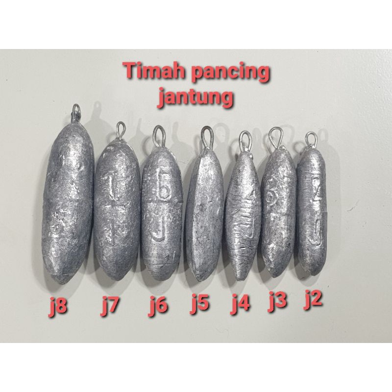 Jual Timah pancing model jantung j2~j8 | Shopee Indonesia
