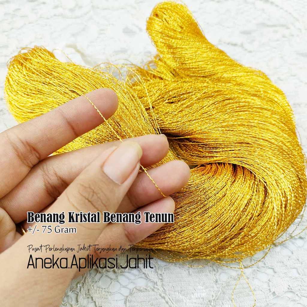 Jual 1 BUNGKUS BENANG KRISTAL BENANG TENUN ( BENANG SONGKET / BENANG ...