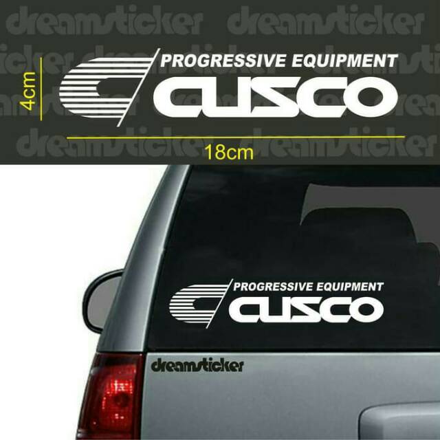 Jual Sticker Stiker Mobil CUSCO Progressive Equipment | Shopee Indonesia