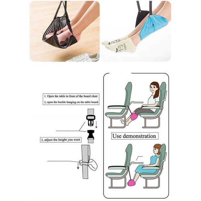 Jual HOT PROMO !!! PENYANGGA KAKI SAAT DI KURSI PESAWAT BUS KERETA FOOT ...