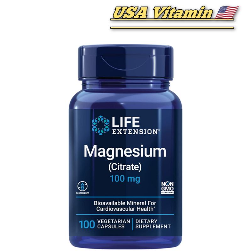 Jual Life Extension Magnesium Citrate 100 mg / 100mg 100 Vegetarian Capsules | Shopee Indonesia