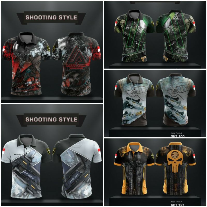 Jual Baju Perbakin Methal Silhouette Sniper Shooting Indonesia | Shopee ...