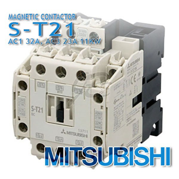 Jual Mitsubishi ST21 / Mitsubishi Contactor ST21 110V 220V 380V AC Coil ...