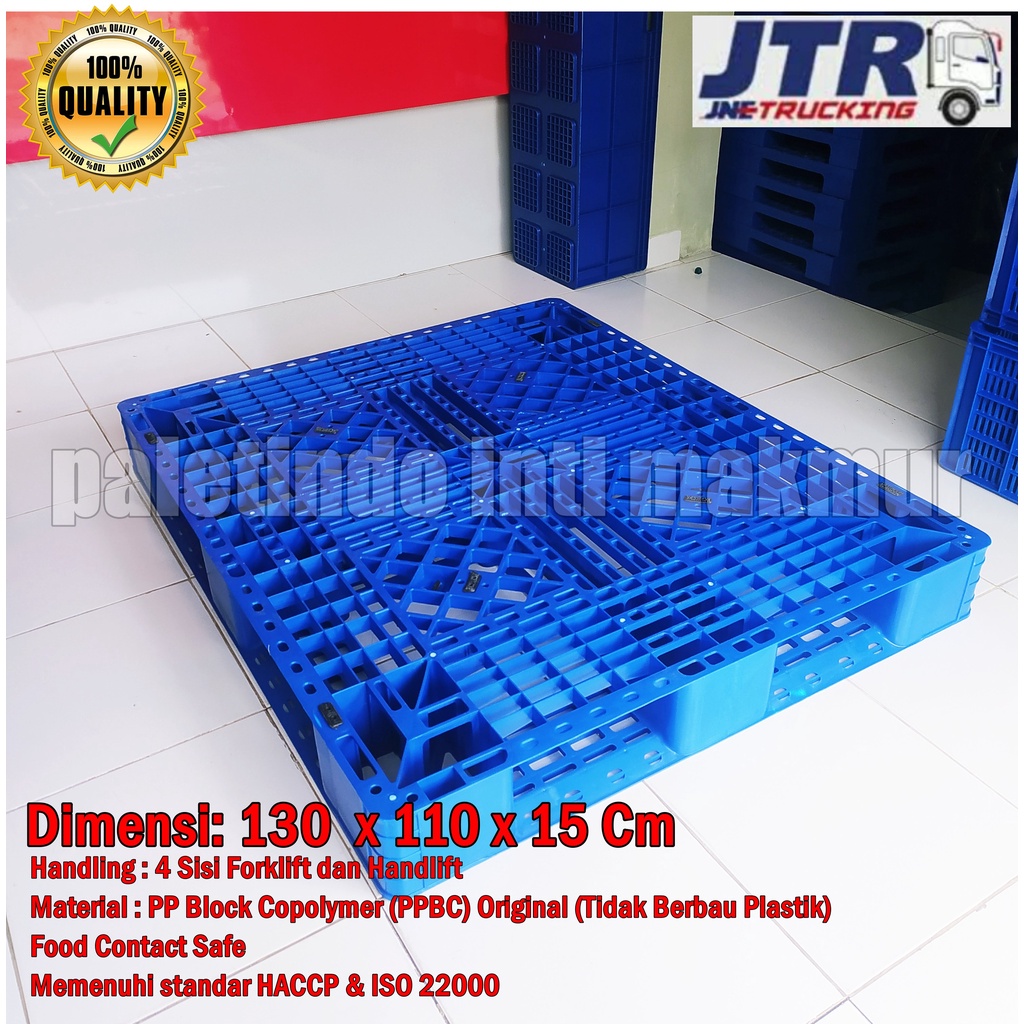 Jual Palet Plastik New Model 130 x 110 x 15 Cm Standar HACCP & ISO 2200 ...