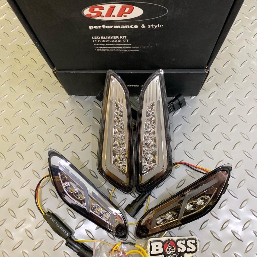 Jual Indicator Sein LED Smoke SIP Versi 2 Vespa Sprint Primavera ...