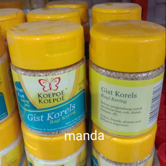 Jual Gist korels ragi instant untuk pengembang adonan roti donat bakpao ...
