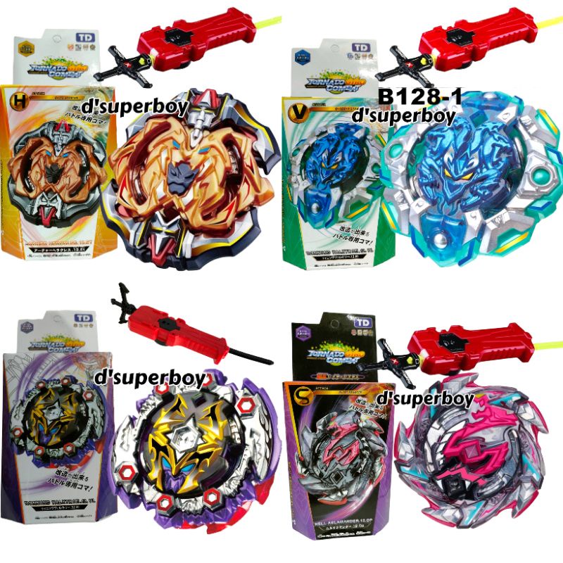 Jual Beyblade Series Tornado GYRO Combat Merk TD Set Pelontar Handle ...